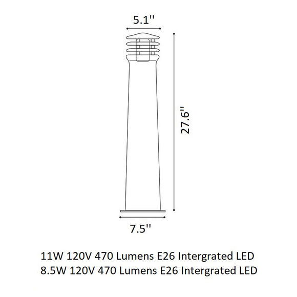 Royal Botania Rusty Bollard Lamp - 2Modern