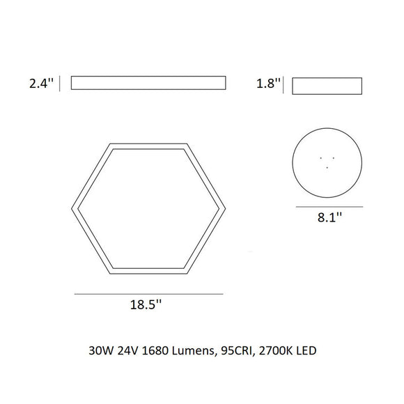 Resident Hex Pendant Light - 2Modern