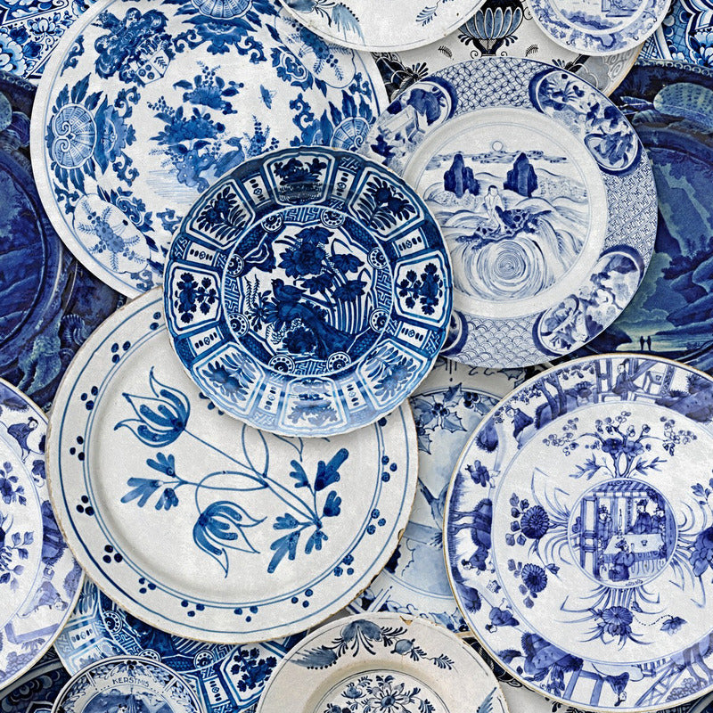 Mind The Gap Delftware Wallpaper - 2Modern