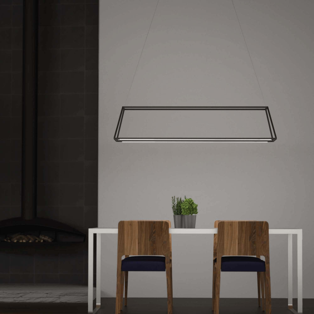 Koncept Z-Bar Rise Rectangle Pendant Light - 2Modern