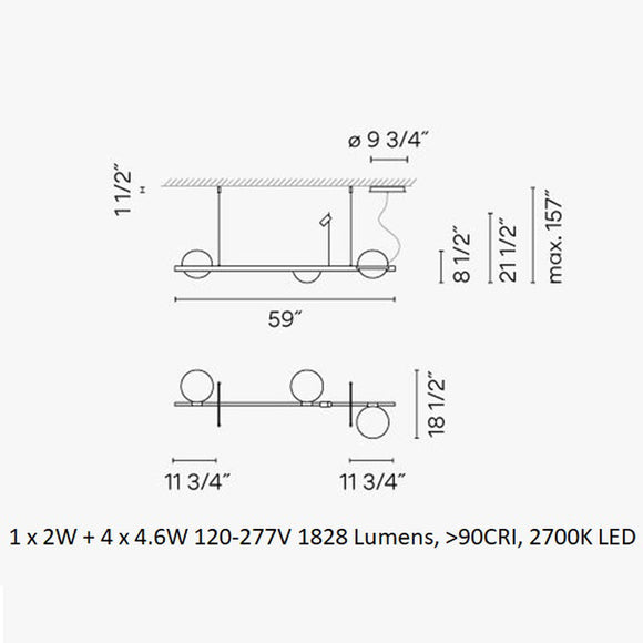 VIBIA Palma Pendant Light - 2Modern