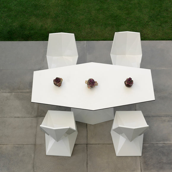 Vondom Vertex Rectangle Table - Full White - 2Modern