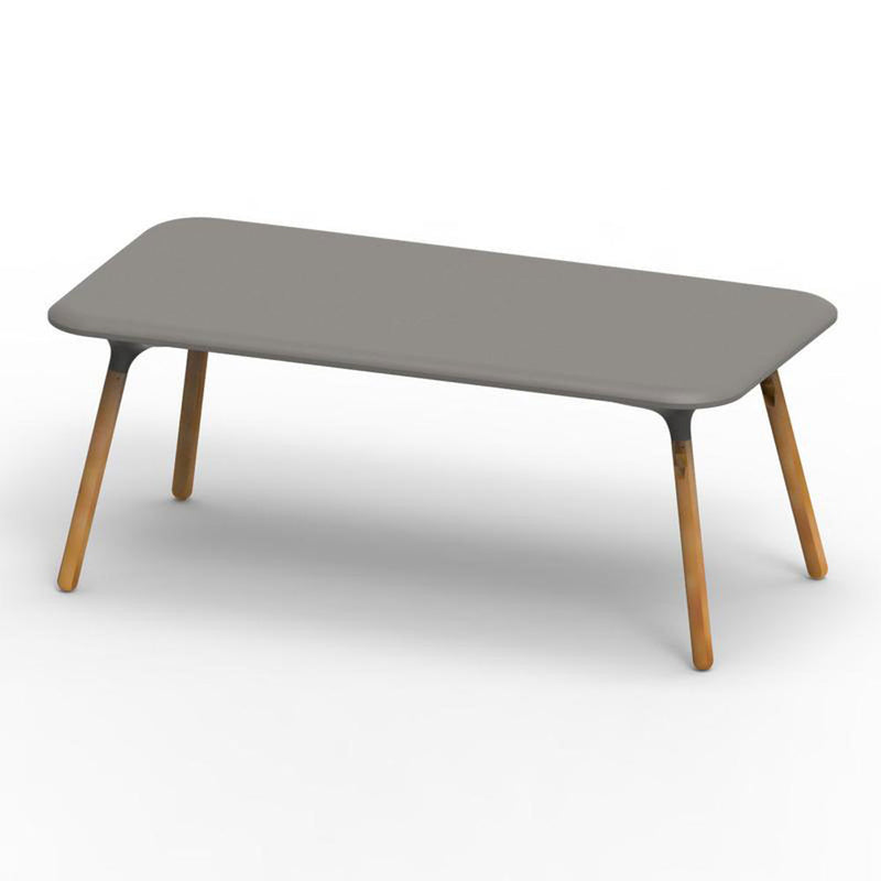 Vondom Sloo Table - Iroko Wood Legs - 2Modern