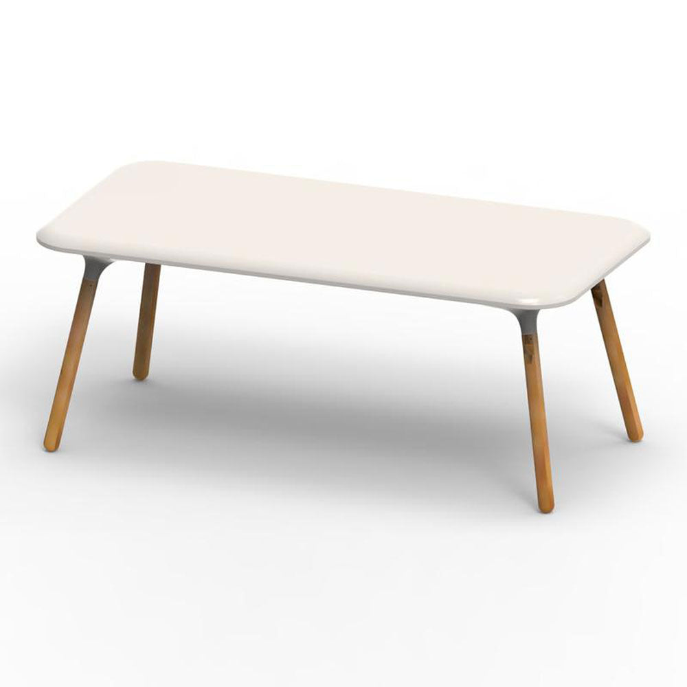 Vondom Sloo Table - Iroko Wood Legs - 2Modern
