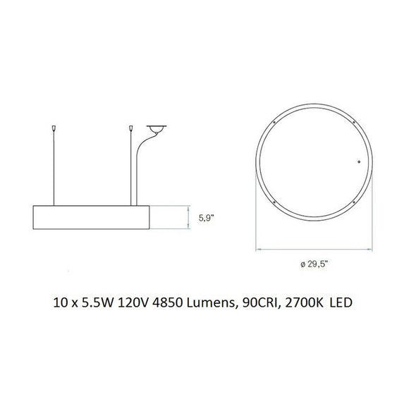 LZF Spiro LED Suspension Light - 2Modern