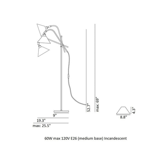 Original BTC Task Ceramic Floor Lamp - 2Modern