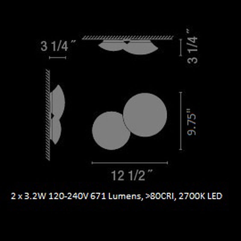 VIBIA Puck Flush Mount - 2Modern