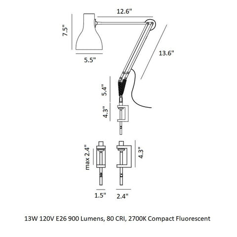 Modern Clamp & Shelf Lamps - 2Modern