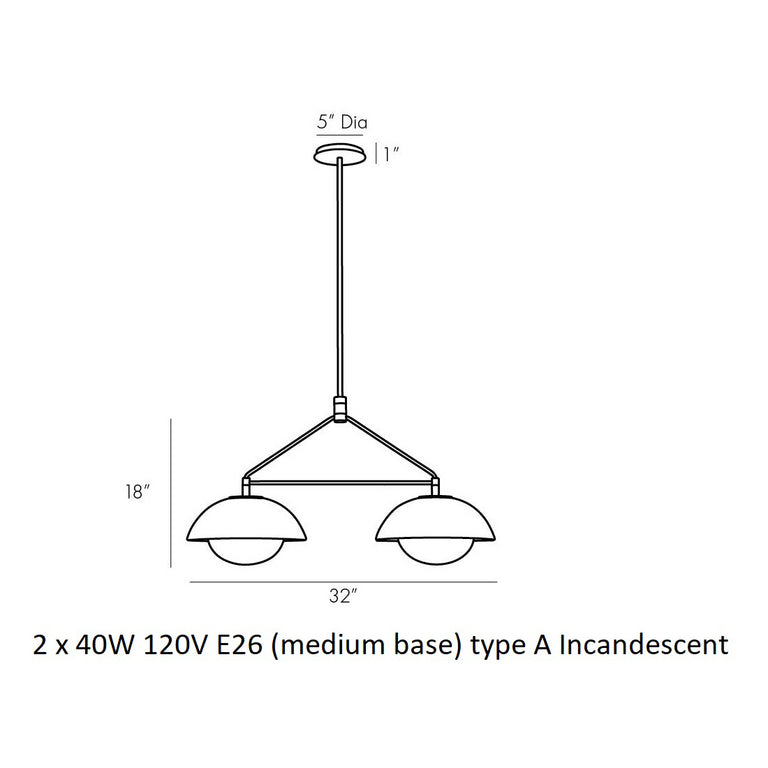 Arteriors Glaze Linear Pendant Light - 2Modern