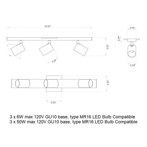 Astro Lighting Ascoli Track Light - 2Modern