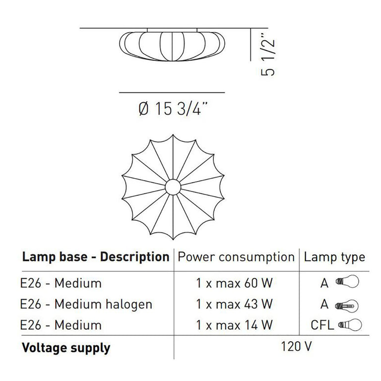 Axo Light Muse Wall/Ceiling Light - 2Modern