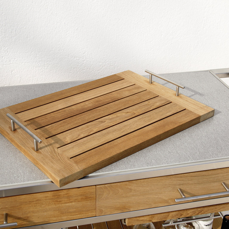 Barlow Tyrie Mercury Rectangular Serving Table - 2Modern