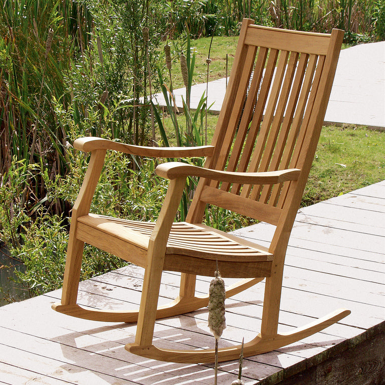 Barlow Tyrie Newport Teak Rocking Chair - 2Modern