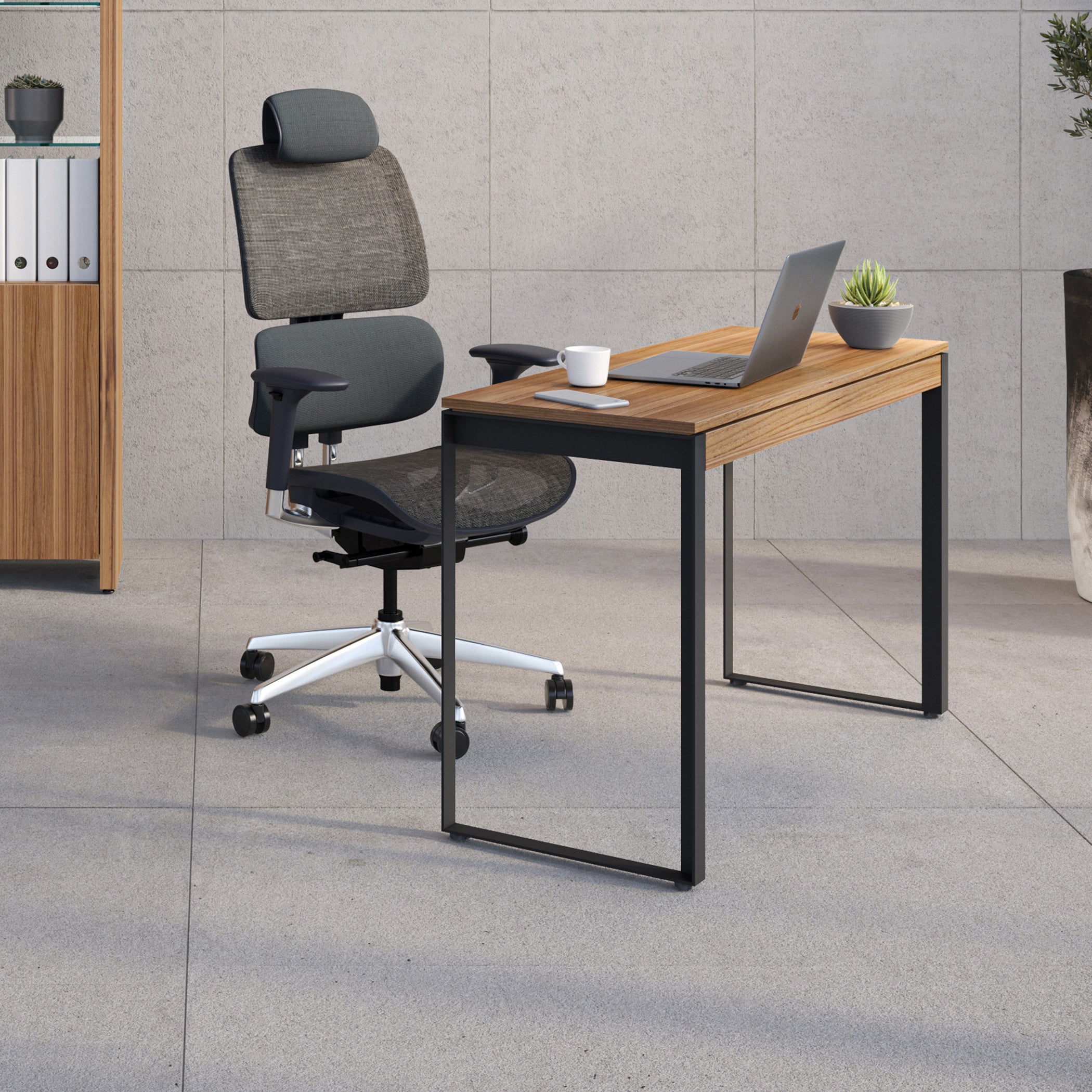 BDI Linea Office Console Desk - 2Modern