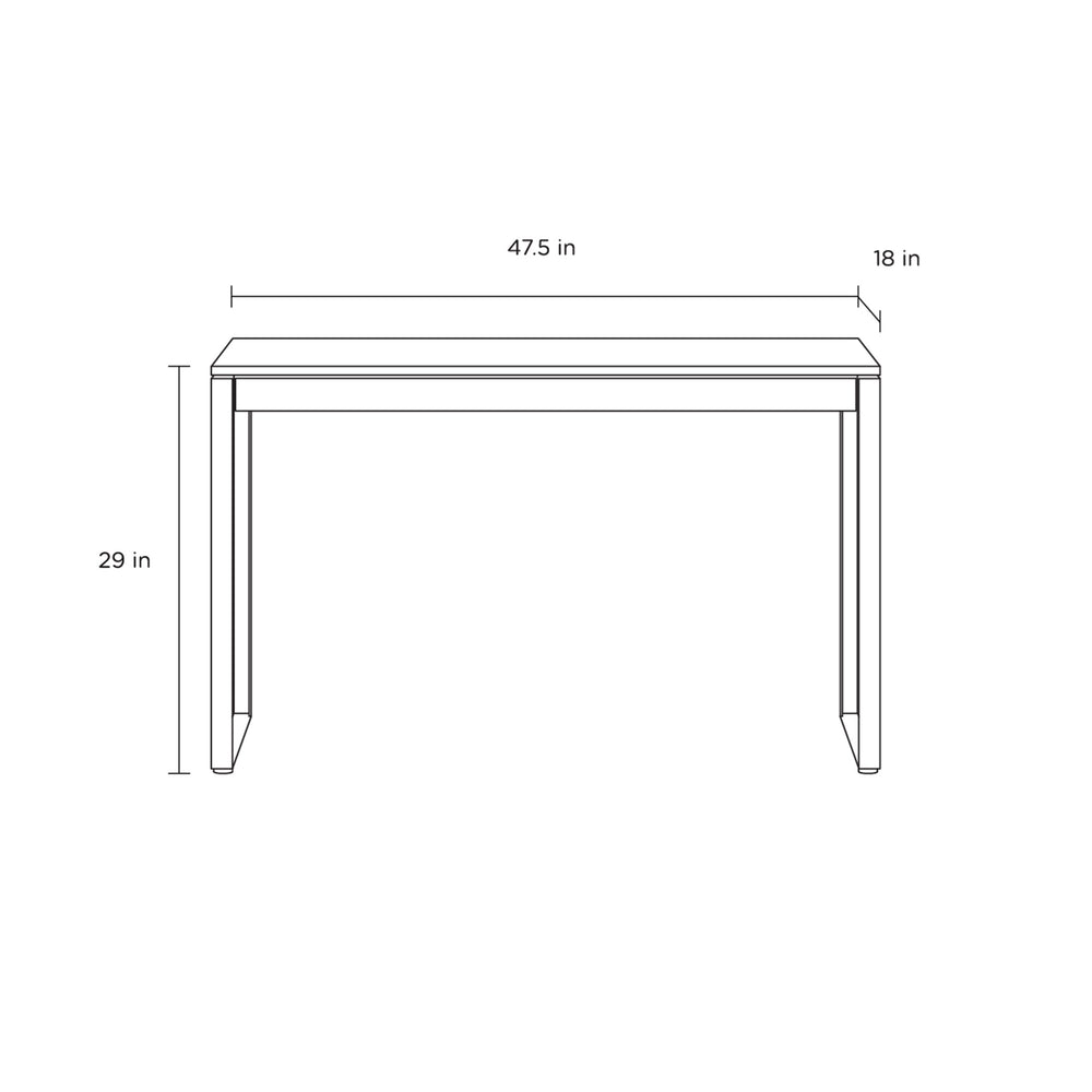 BDI Linea Office Console Desk - 2Modern