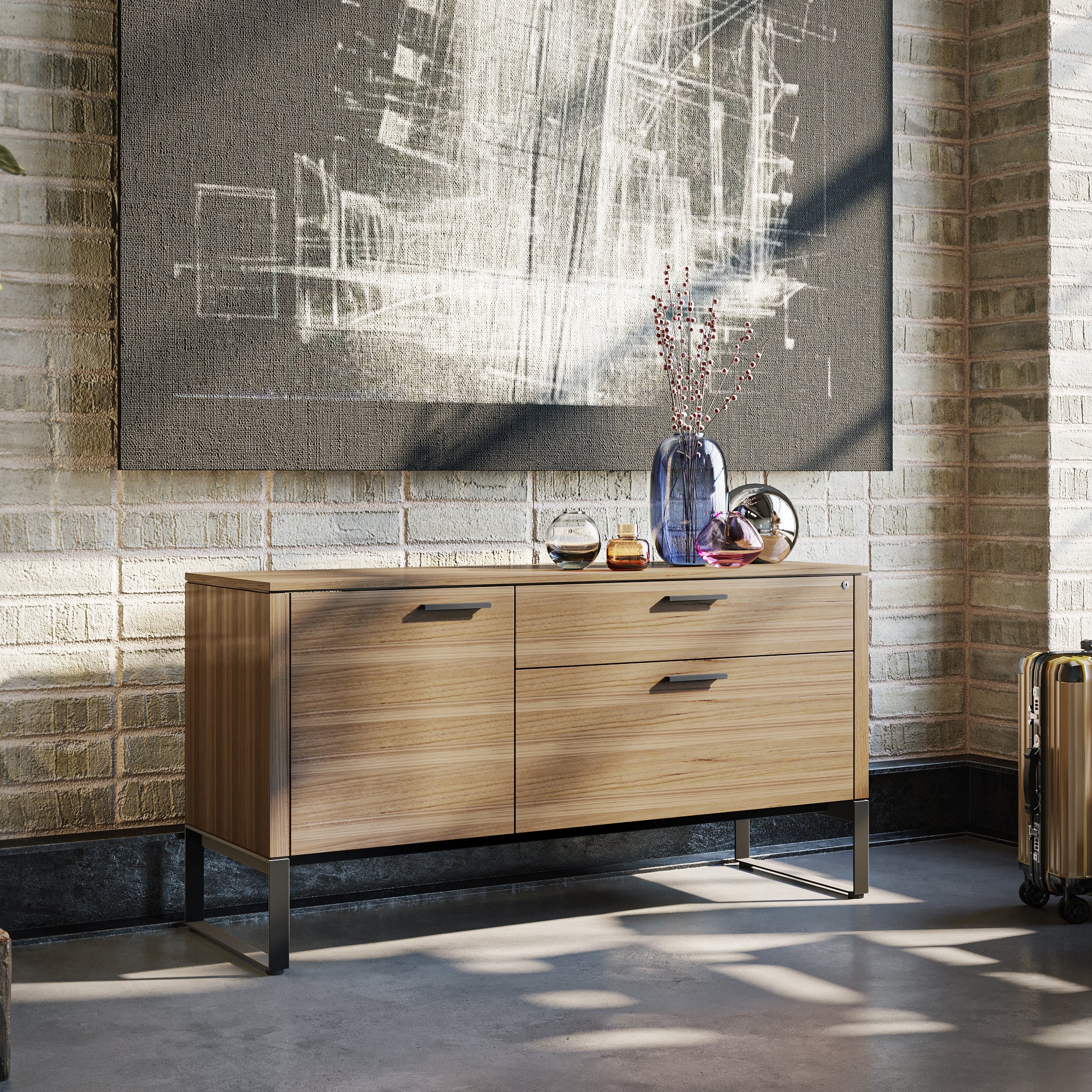 BDI Linea Office Multifunction Cabinet - 2Modern