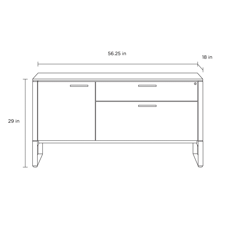 BDI Linea Office Multifunction Cabinet - 2Modern