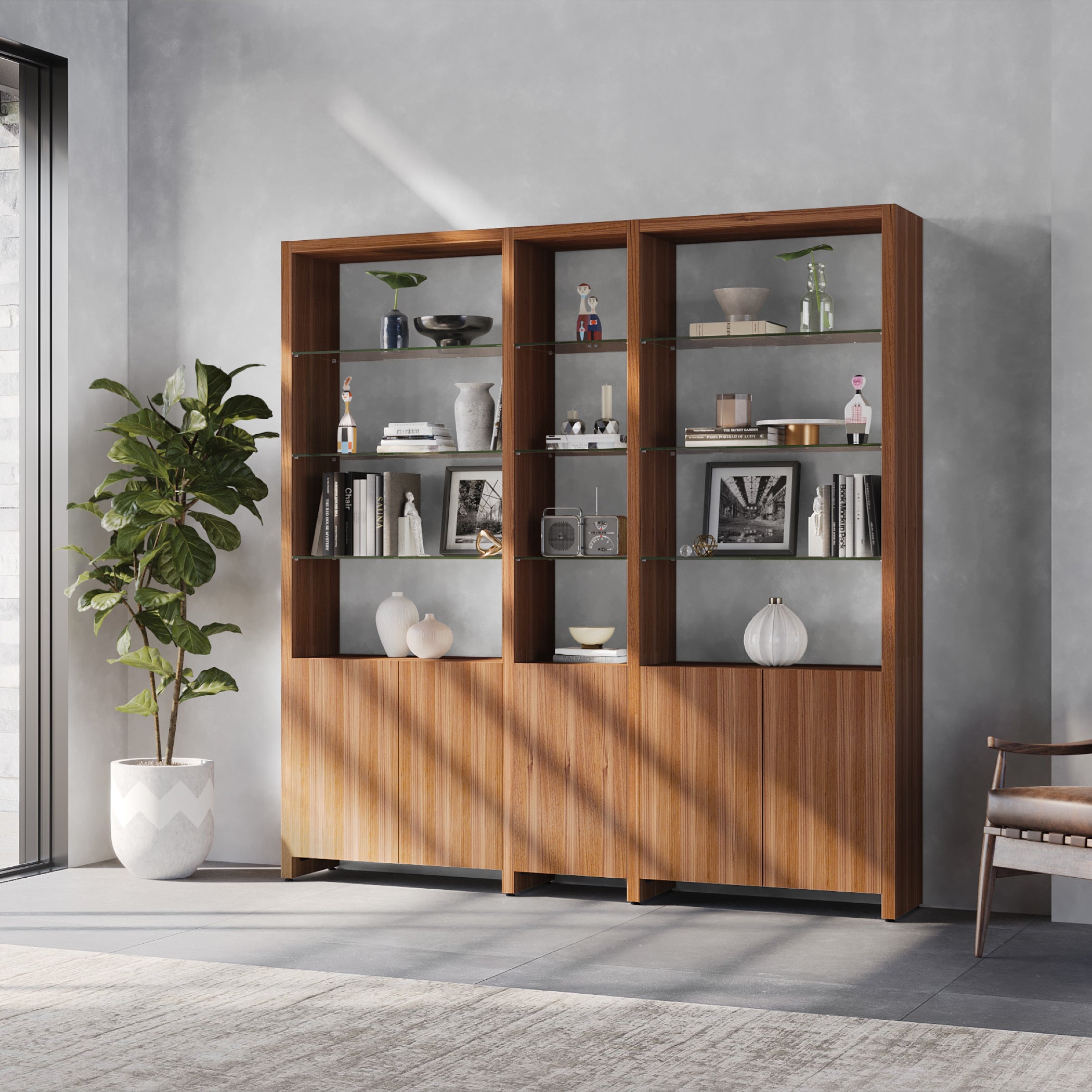 BDI Linea Offset 3 Part Shelf System - 2Modern