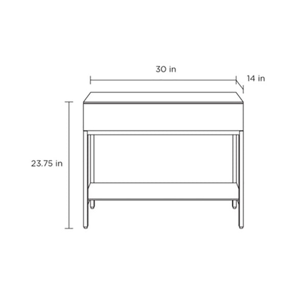 BDI Reveal End Table - 2Modern