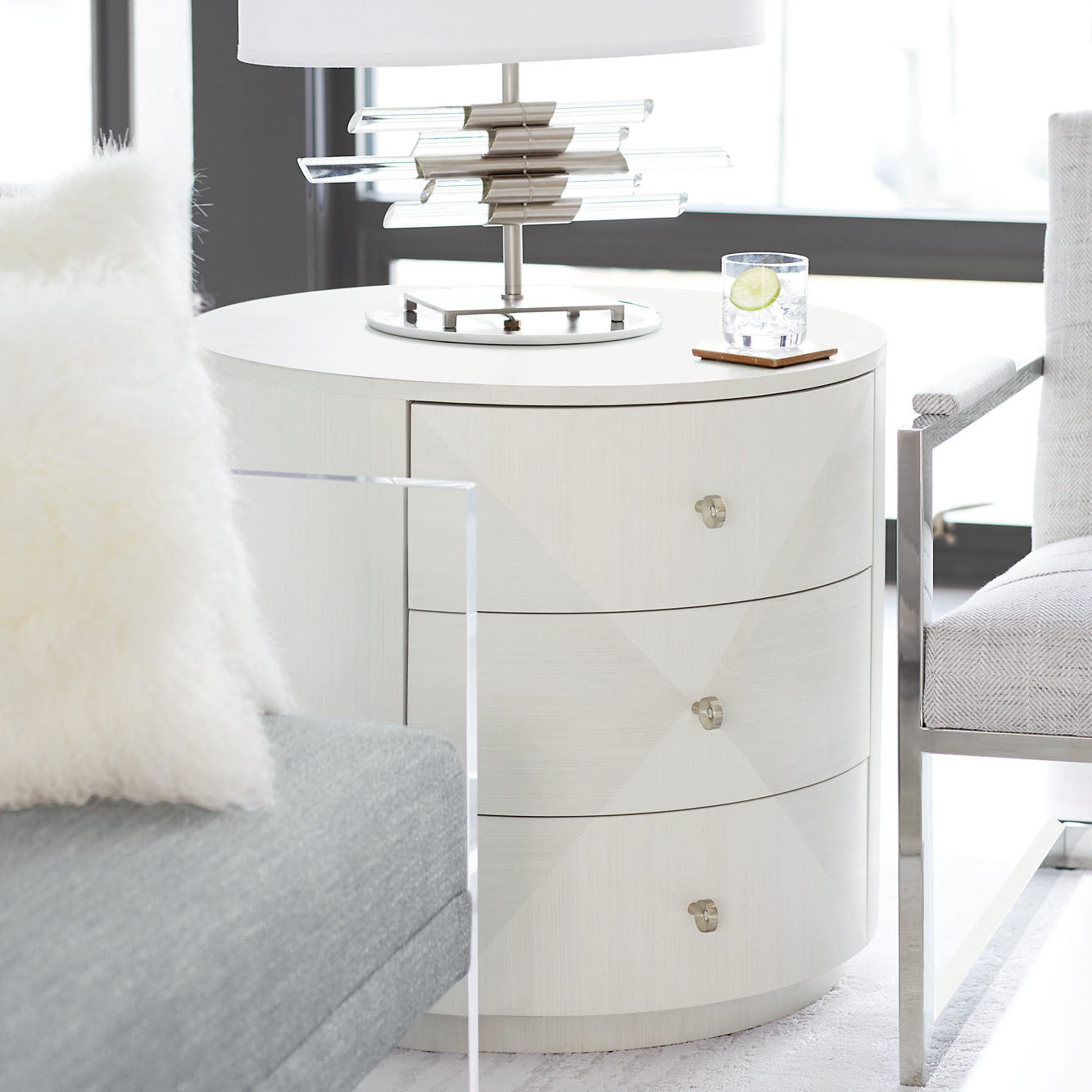 Bernhardt Axiom 127 Side Table - 2Modern