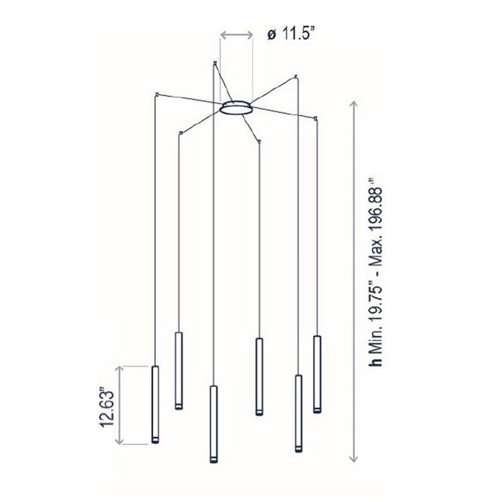 LedsC4 by Bover Candle Multi-Light Chandelier - 2Modern