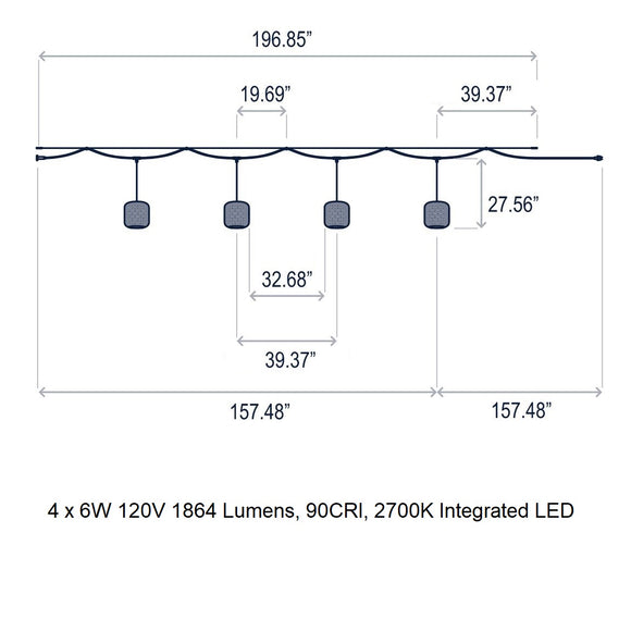 Bover Nans Catenary Outdoor LED String Pendant Lights - 2Modern