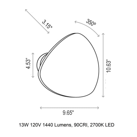 Bover Tria 02 Wall Light - 2Modern
