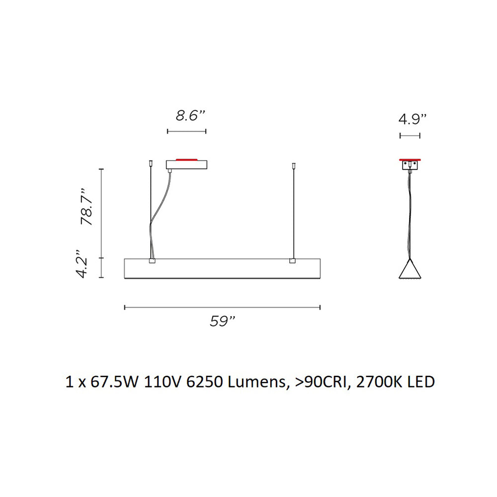 Contardi Stick Pendant Light - 2Modern