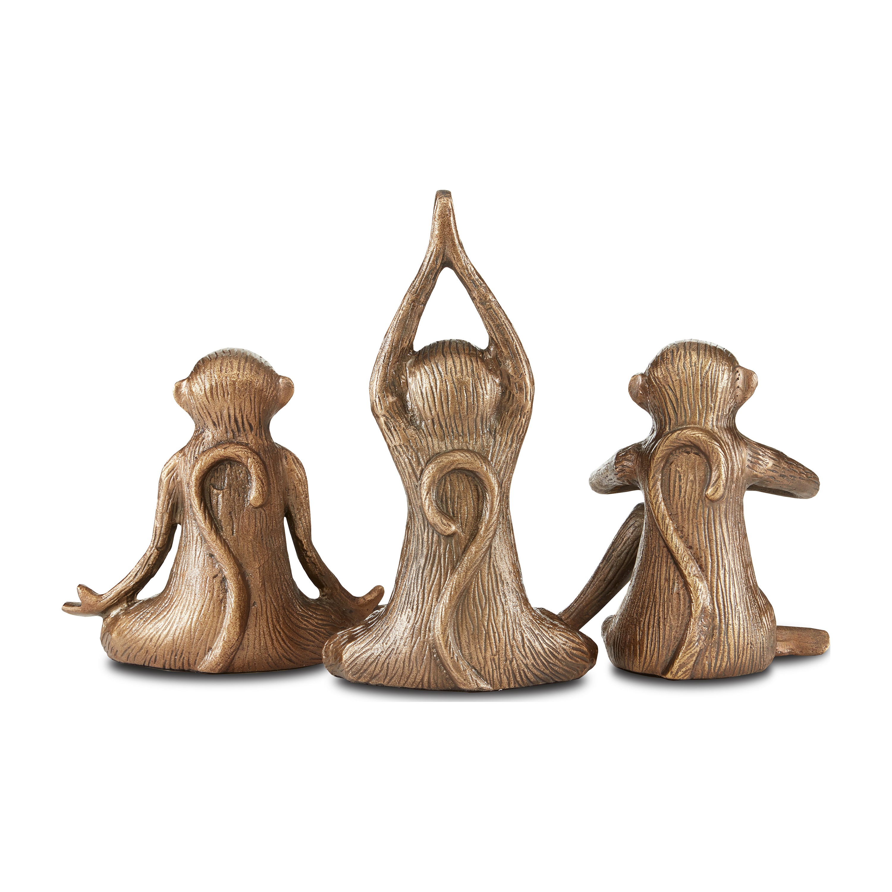 Currey & Company Zen Monkey (Set of 3) - 2Modern