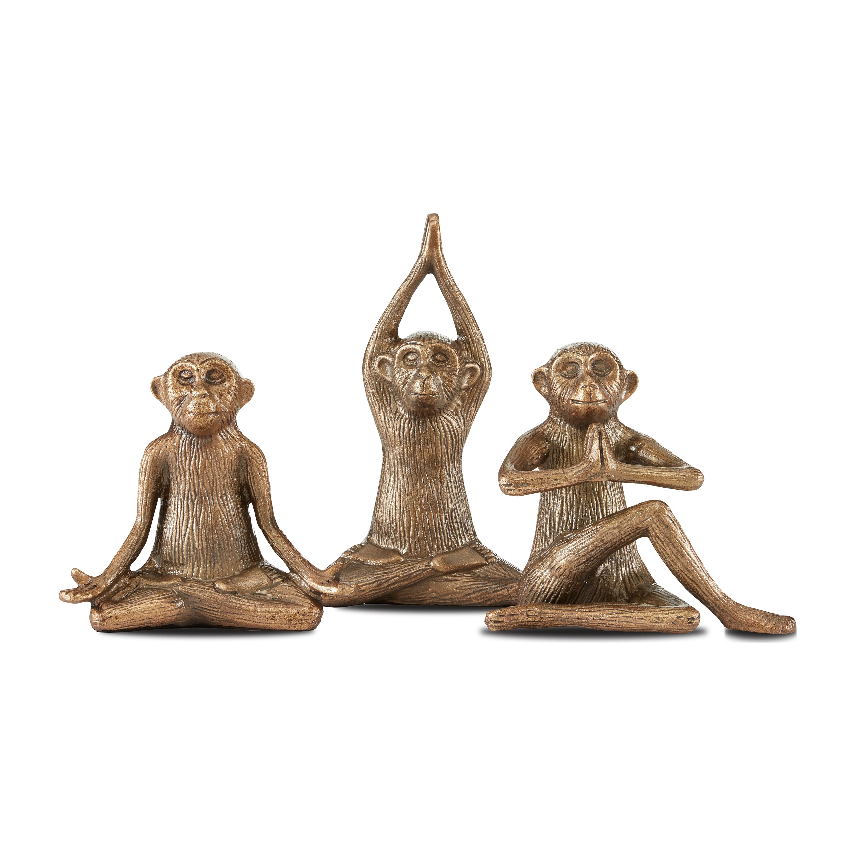 Currey & Company Zen Monkey (Set of 3) - 2Modern