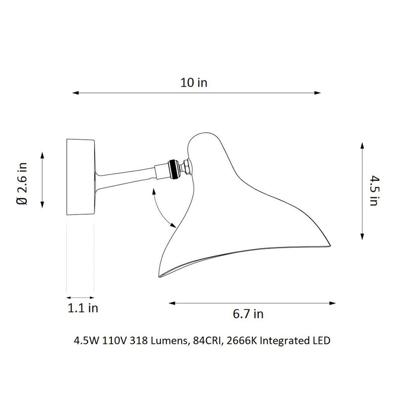 DCW Editions Mantis BS5 Wall Sconce - 2Modern