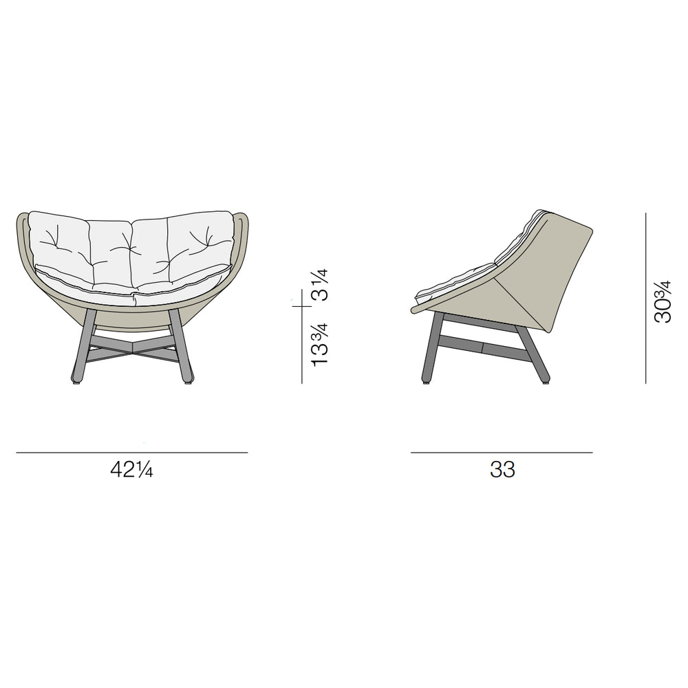 Dedon MBRACE Lounge Chair - 2Modern