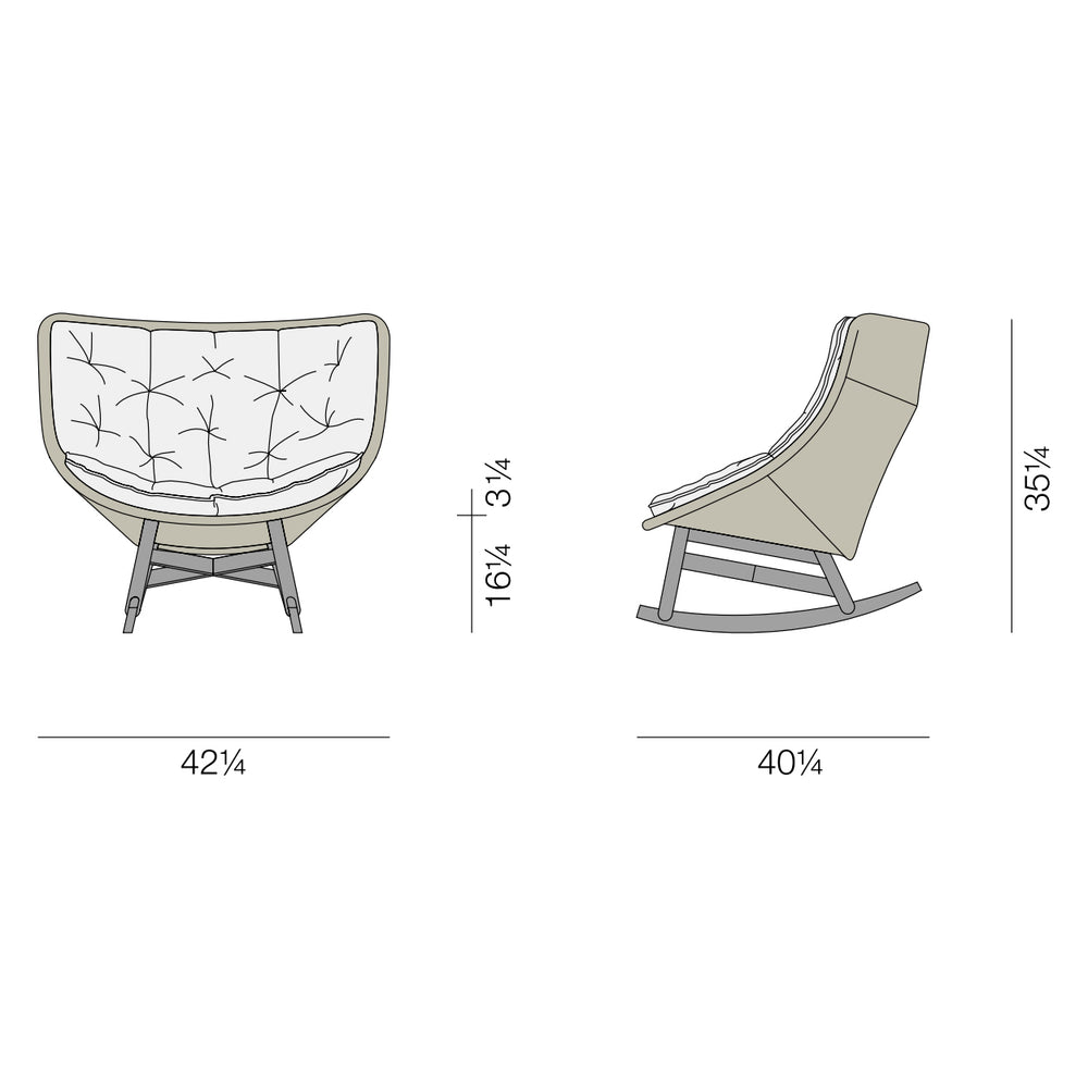 Dedon MBRACE Rocking Chair - 2Modern