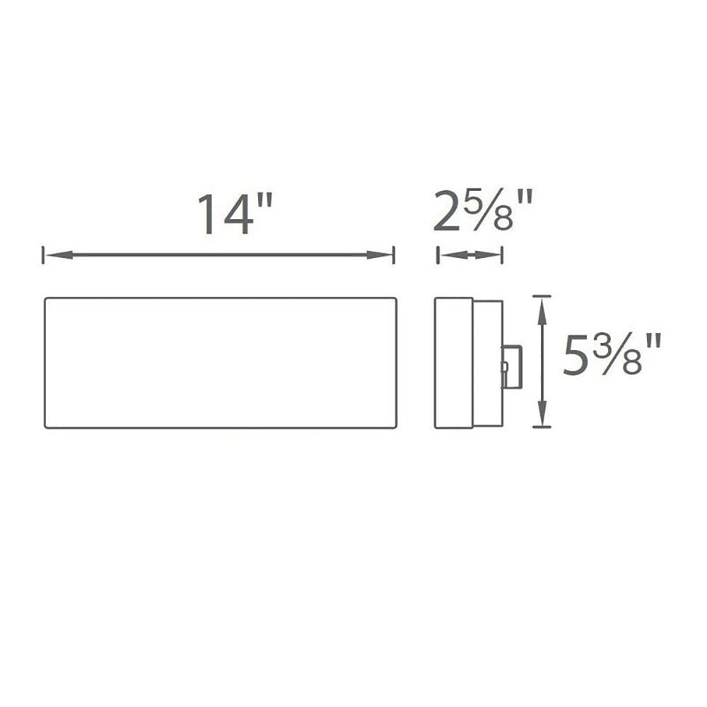 dweLED for WAC Lighting Dice LED Rectangular Wall / Ceiling Light - 2Modern