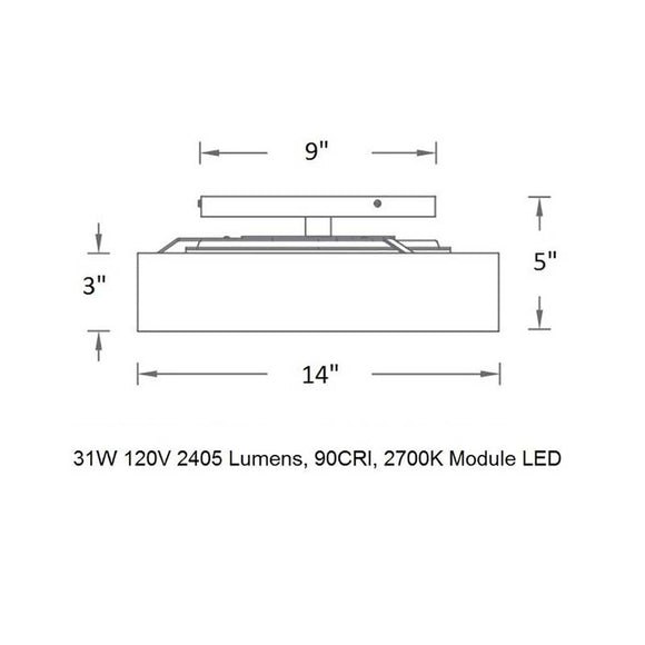 dweLED for WAC Lighting Manhattan LED Convertible Semi Flush Mount ...