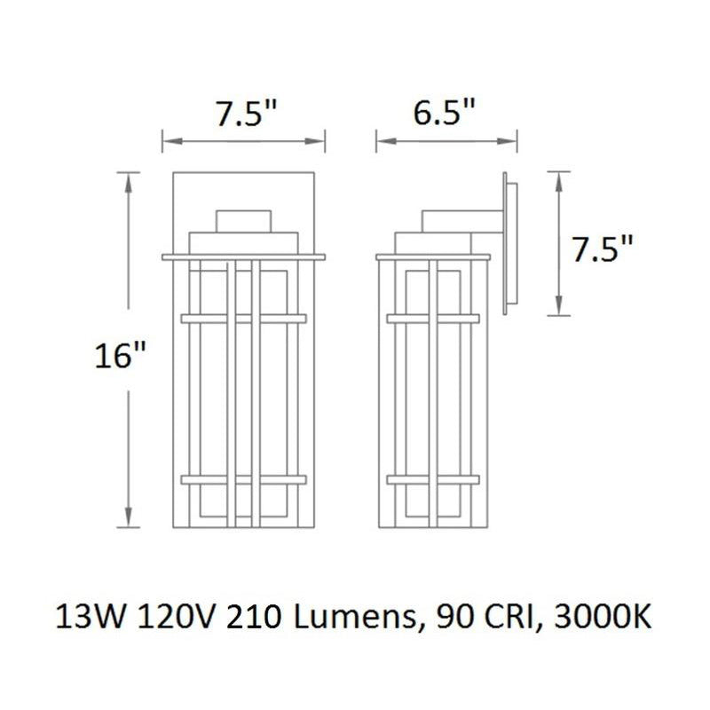 dweLED for WAC Lighting Nest LED Outdoor Wall Light - 2Modern