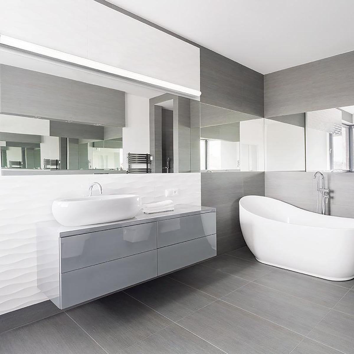 dweLED for WAC Lighting Slim Nightstick LED Bathroom Vanity / Wall ...