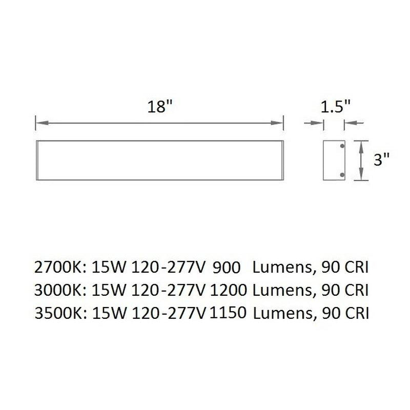 dweLED for WAC Lighting Strip LED Bathroom Vanity Light - 2Modern