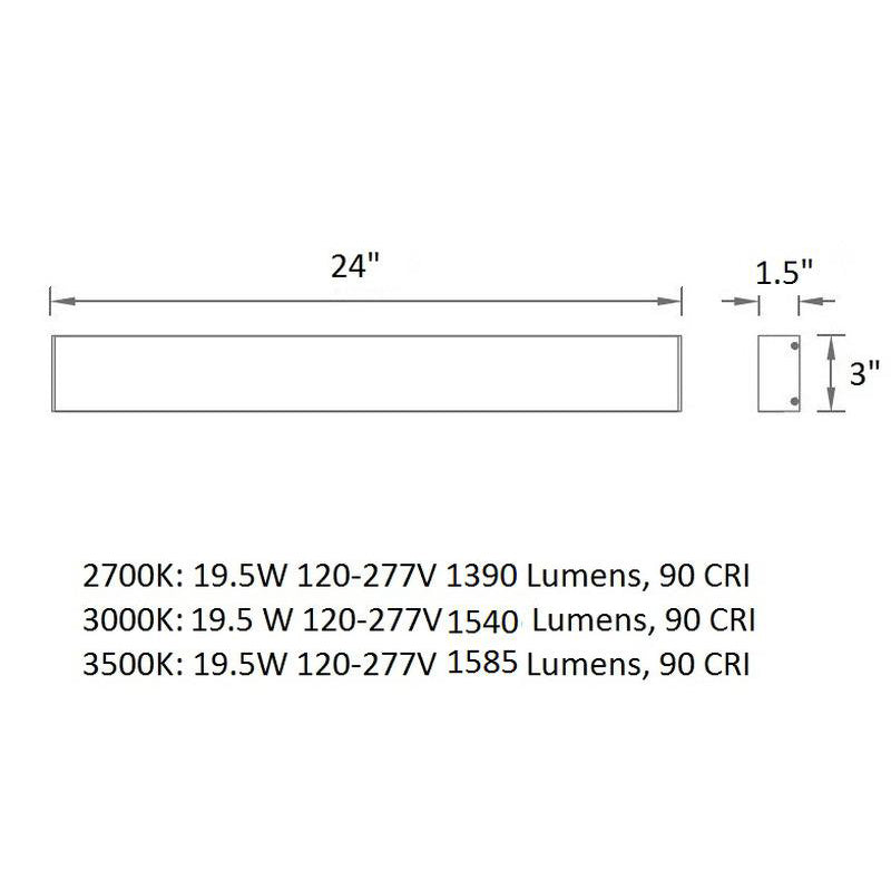 dweLED for WAC Lighting Strip LED Bathroom Vanity Light - 2Modern
