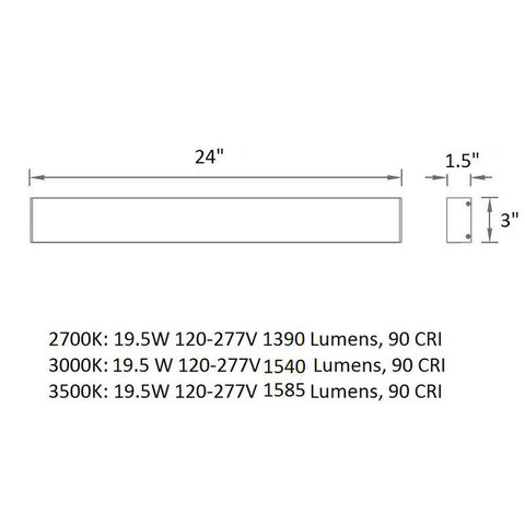 dweLED for WAC Lighting Strip LED Bathroom Vanity Light - 2Modern