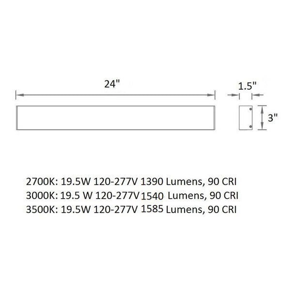 dweLED for WAC Lighting Strip LED Bathroom Vanity Light - 2Modern