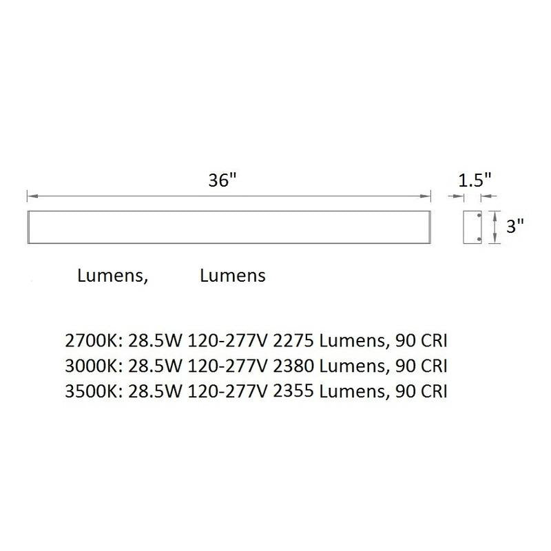 dweLED for WAC Lighting Strip LED Bathroom Vanity Light - 2Modern