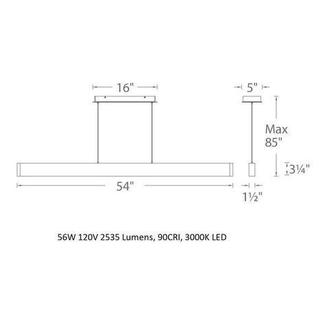 dweLED for WAC Lighting Volo LED Pendant Light - 2Modern