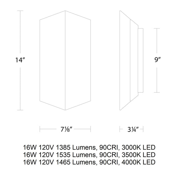 dweLED for WAC Lighting Summit LED Outdoor Wall Sconce - 2Modern