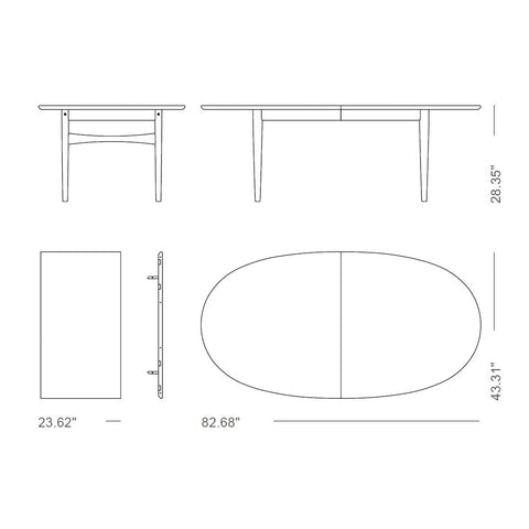 Eikund Oya Extendable Dining Table - 2Modern