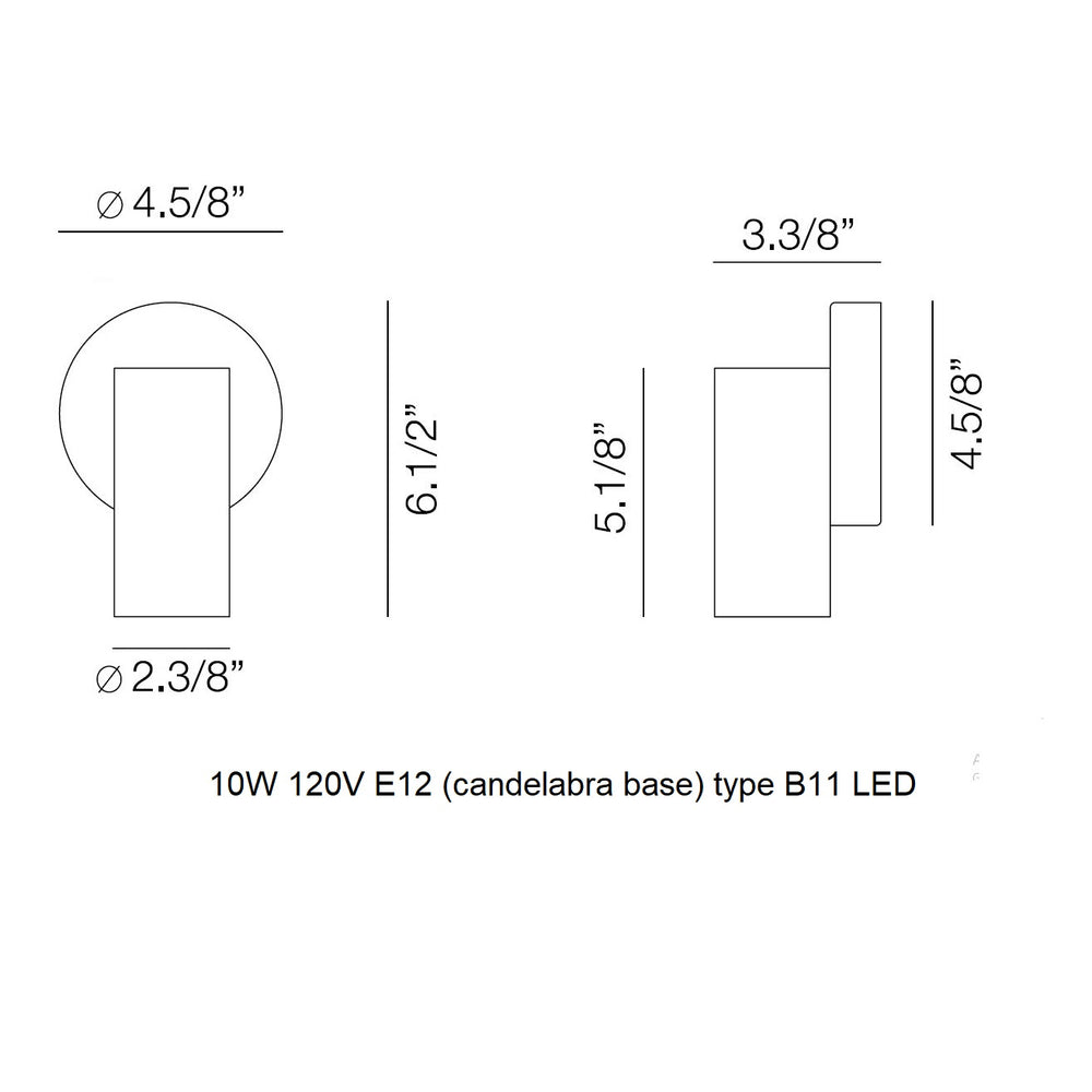 Estiluz Cyls Wall Sconce - 2Modern