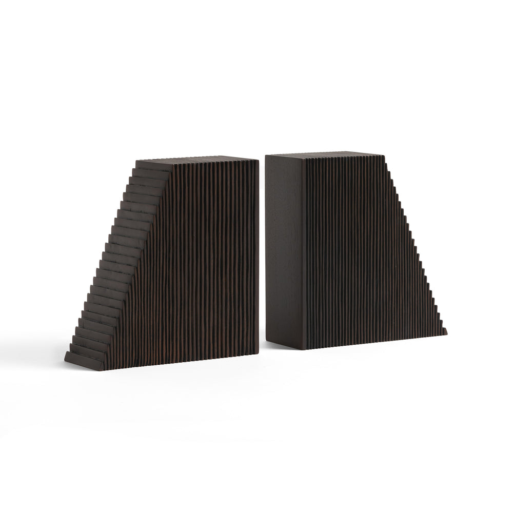 Ethnicraft Grooves Book Ends (Set of 2) - 2Modern