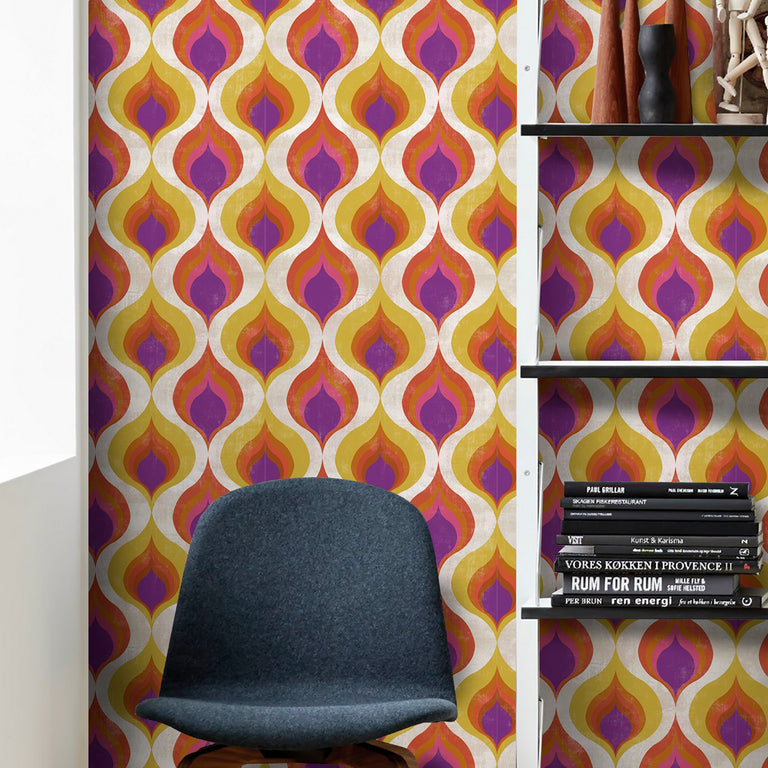 Mind The Gap Ottoman Pattern Wallpaper - 2Modern