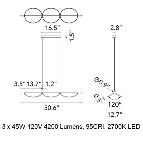 FLOS Almendra Linear Pendant Light - 2Modern