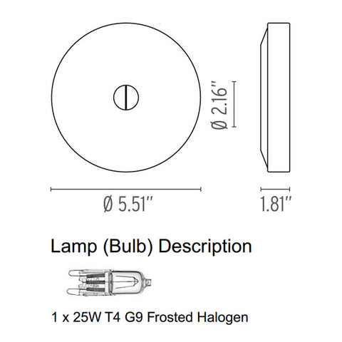 FLOS Mini Button Wall / Ceiling Light - 2Modern